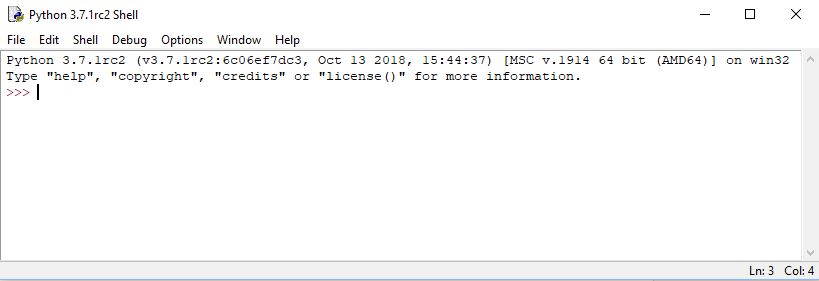 Python Idle Integrated Development And Learning Environment