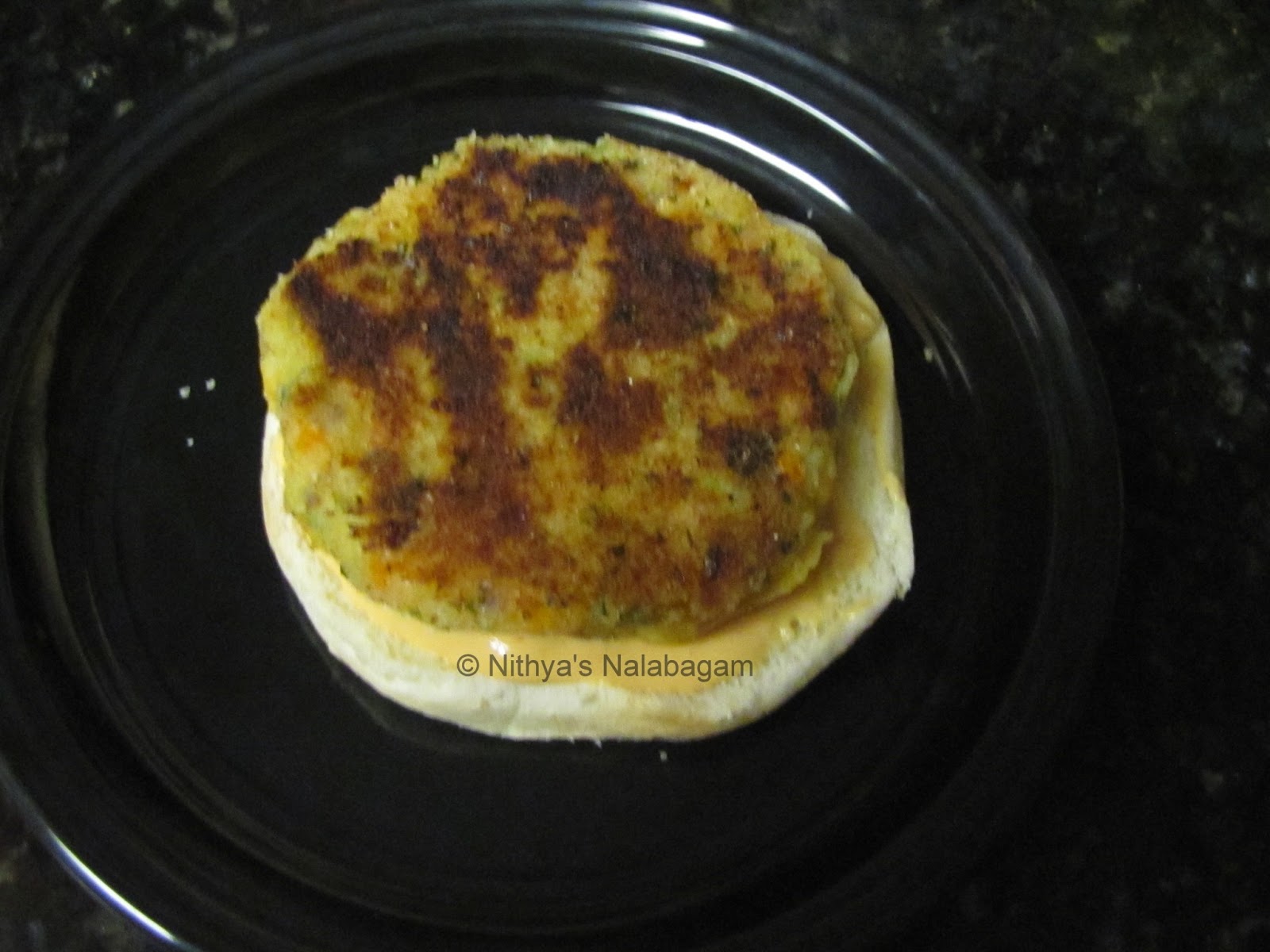 Indian Veggie Burger |Nithya's Nalabagam