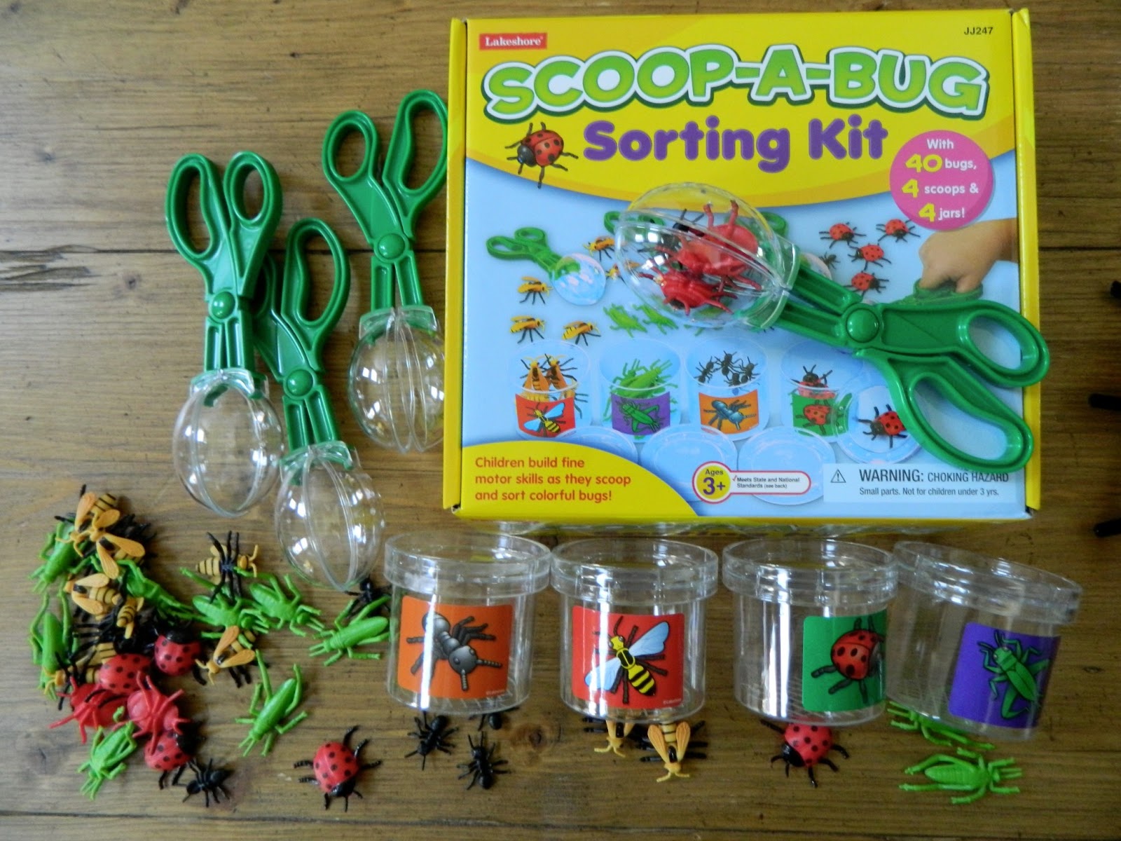 the vintage umbrella: sort-a-bug and bug jar