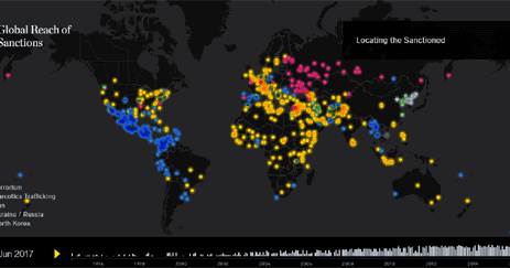 Mapping American Sanctions - Original Global Map