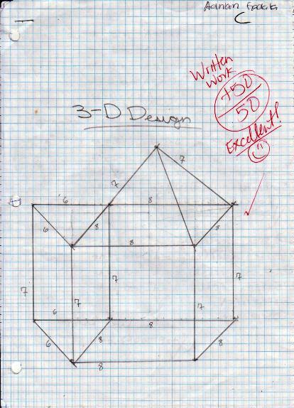 I Hope This Old Train Breaks Down...: 3-D Calculation Work Samples