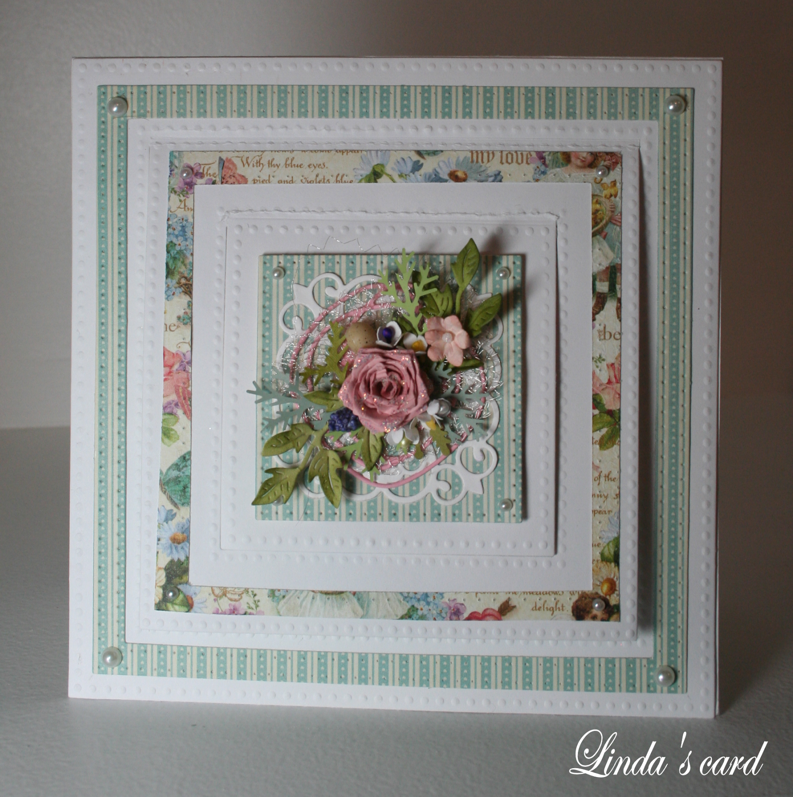 Artfully Minded Studio: Spellbinders Triple Flip card (linda's)