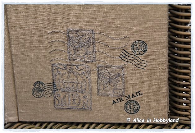 Alice in Hobbyland: Postmap geborduurd en kartonnage