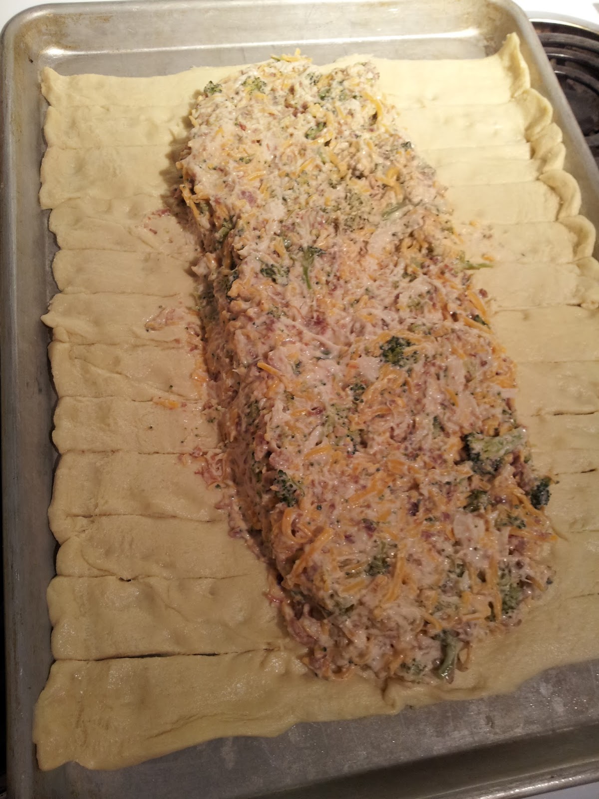 COVERED IN BACON: Broccoli Cheddar Braid