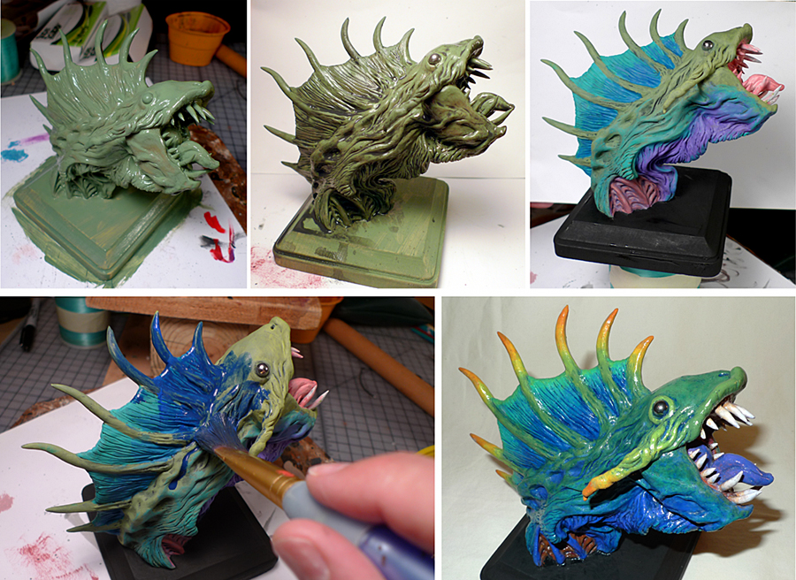 LUDstuff!: SCULPTURE - Monster Heads! Pt.2