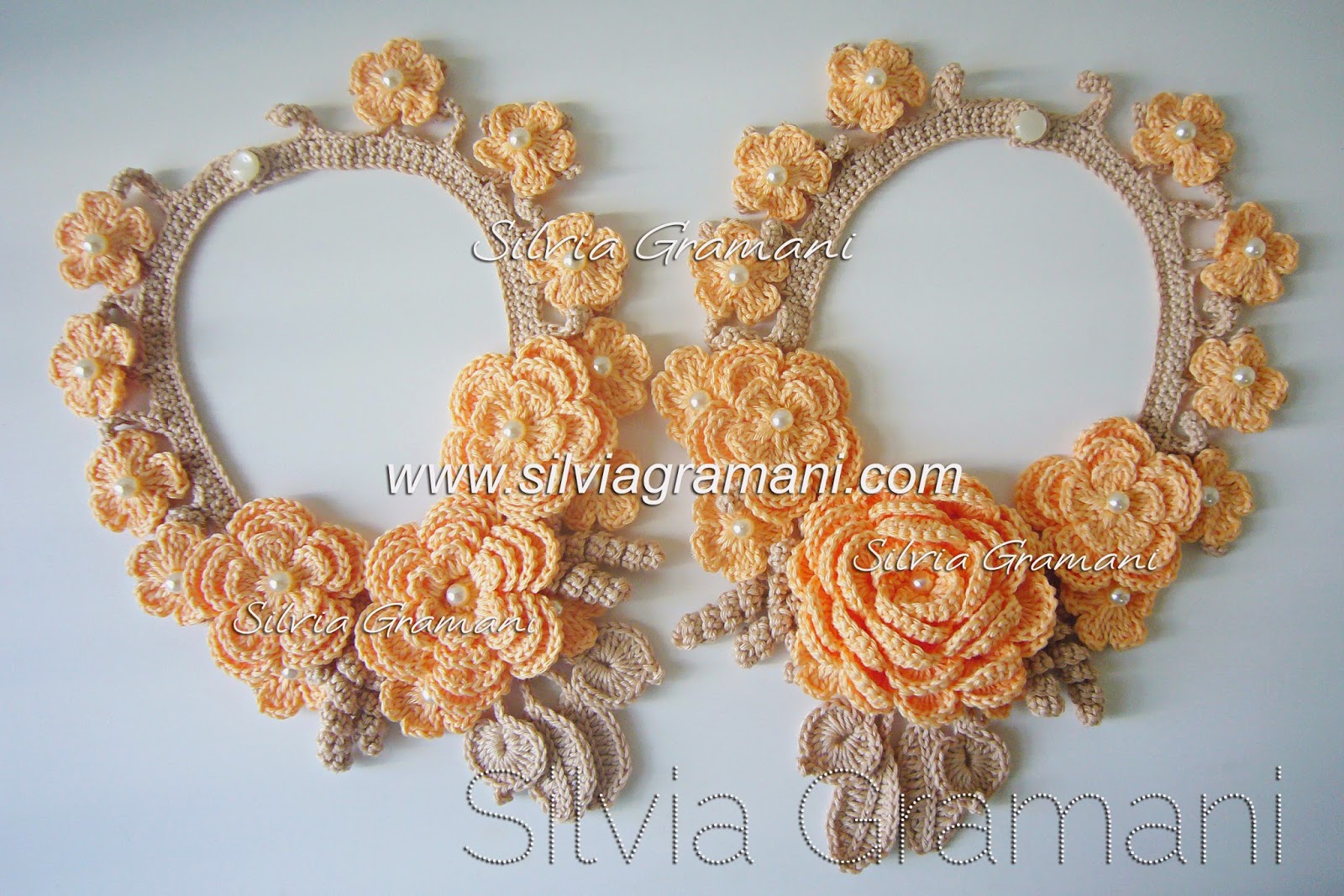 Colares de Crochê Com Flores ~ photograp art andmore