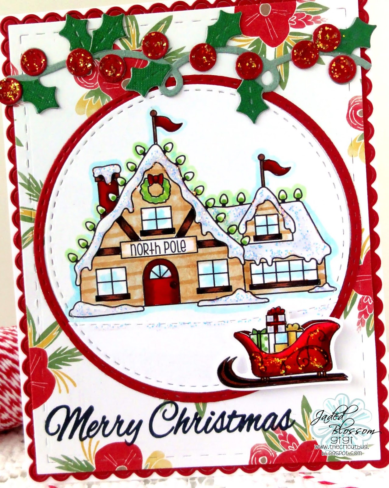 The Cricut Bug: Jaded Blossom 12 Days of Christmas- Day 12- Merry ...