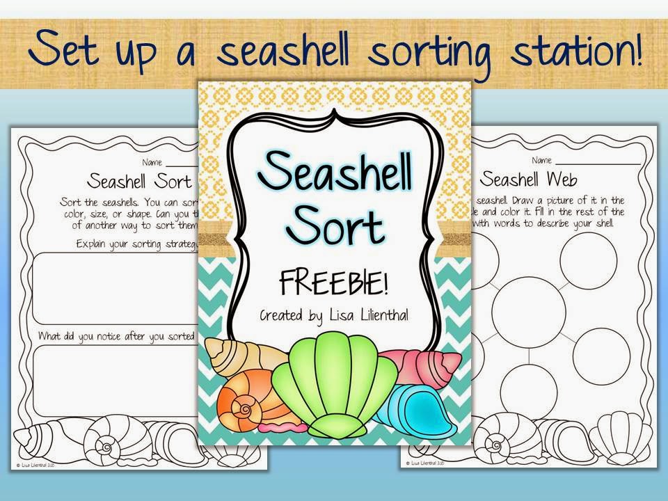 Classroom Freebies Too: Seashell Sorting Center