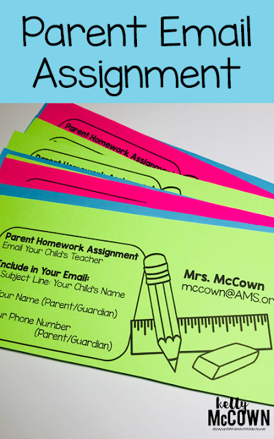 Kelly McCown: Parent Email Homework Assignment