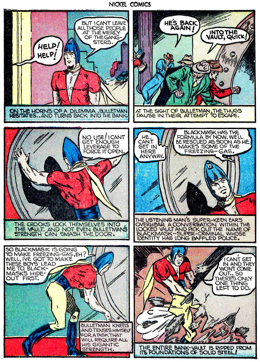 Pappy's Golden Age Comics Blogzine: Number 1407: The five-cent superhero