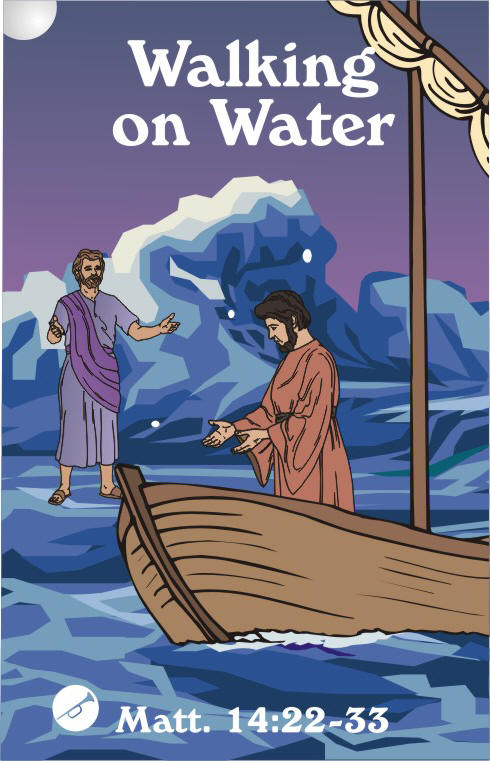 Jesus walking on water and helping Peter in the storm Pictures | Free ...