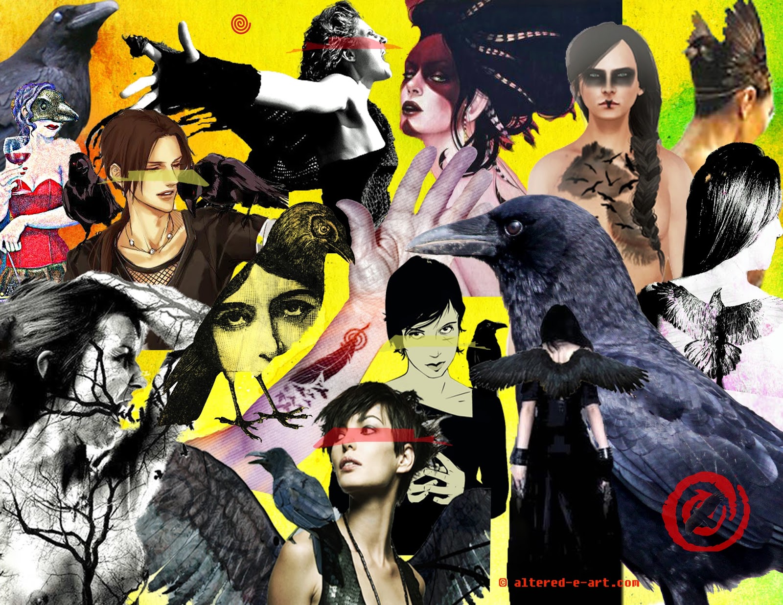 Altered E Art Blog: Crow Sisters