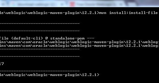 Getting started with Weblogic Maven Plugin