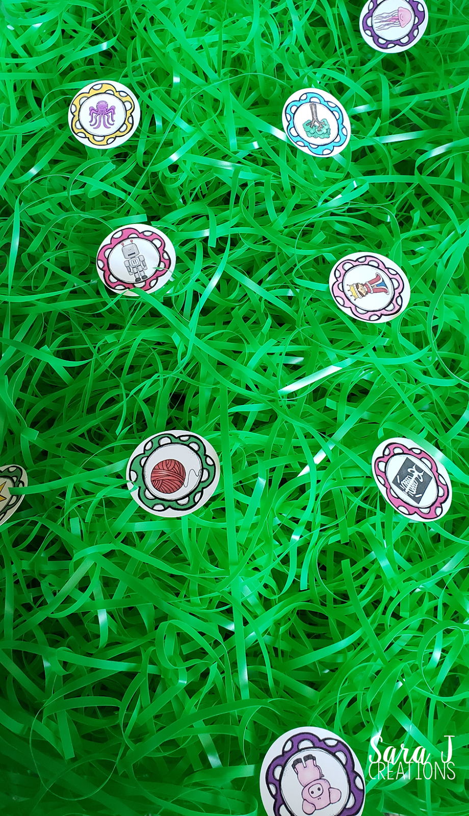 Alphabet Match Flower Sensory Bin | Sara J Creations