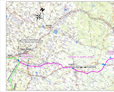 hartiautostrazi: Harta Autostrada Targu Mures - Iasi