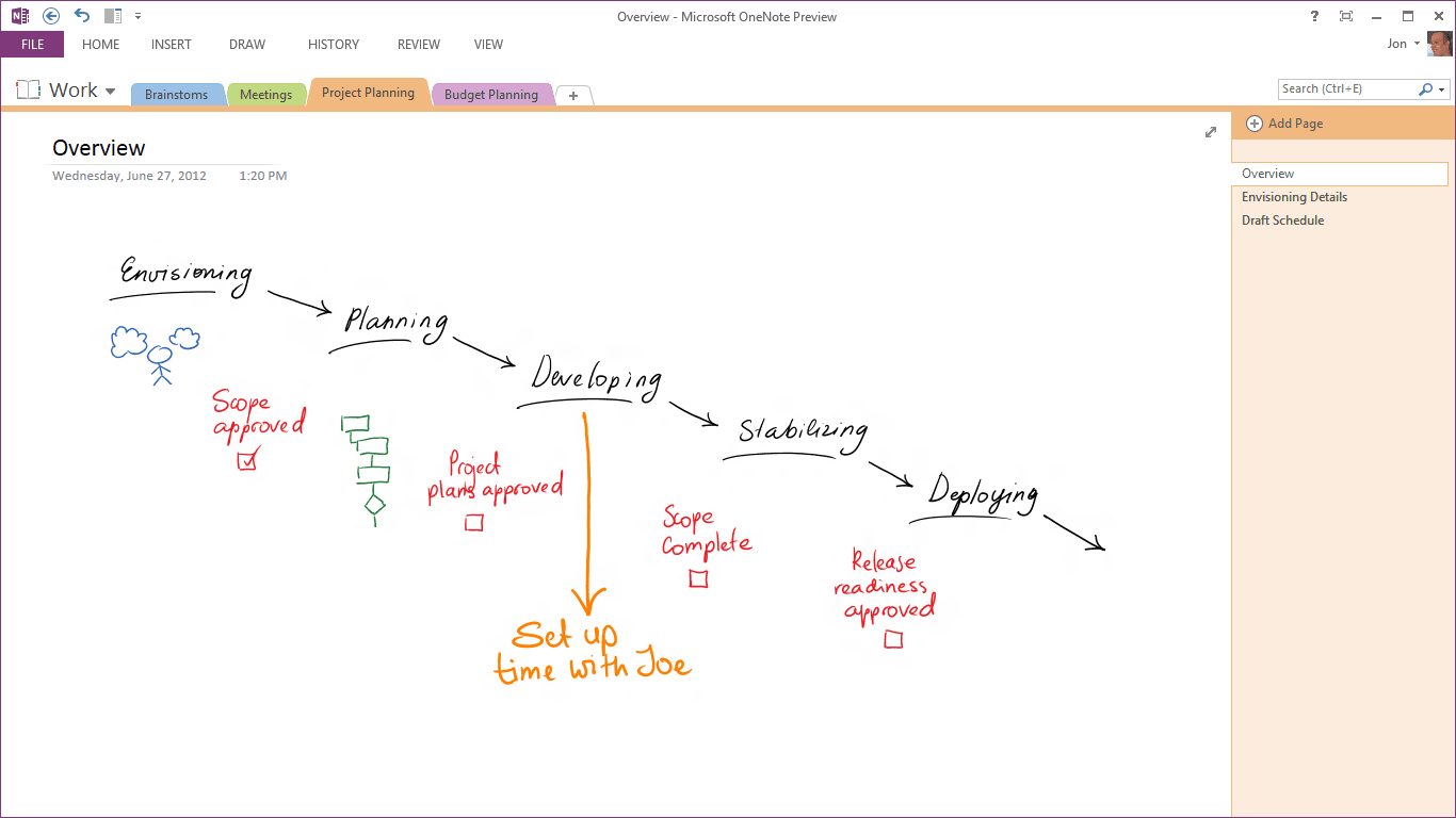 Microsoft: --> Microsoft Office OneNote
