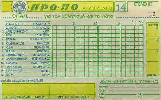 Απο το ΠΡΟ-ΠΟ στο ΣΤΟΙΧΗΜΑ ~ BET PROFESSIONALS