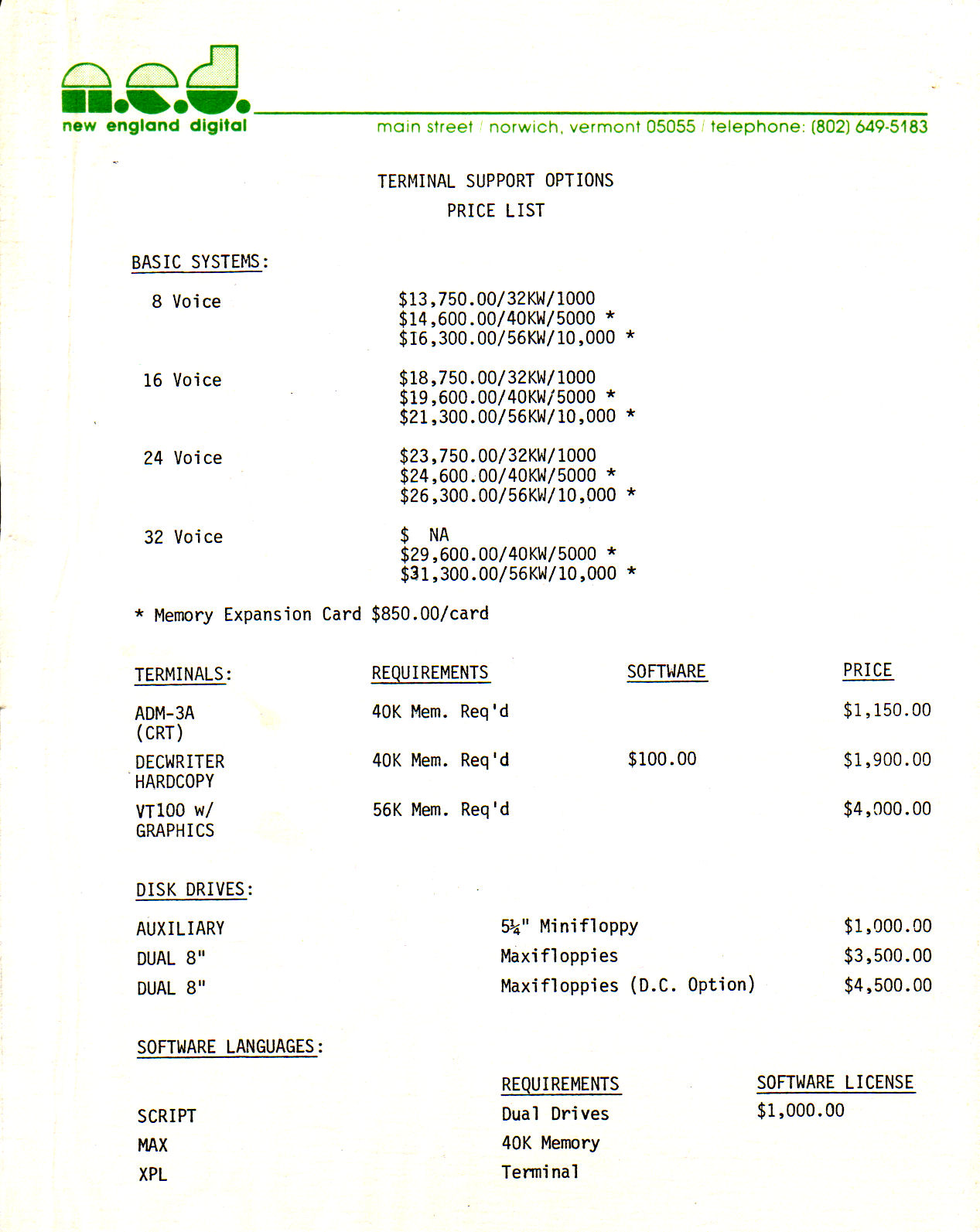 MATRIXSYNTH: NED Synclavier II Brochure, Akai's Mike McRoberts, AES ...