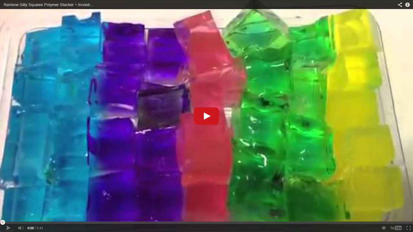 Rainbow Silly Squares Polymer Stacker ~ Incredible Science - AllTop4U