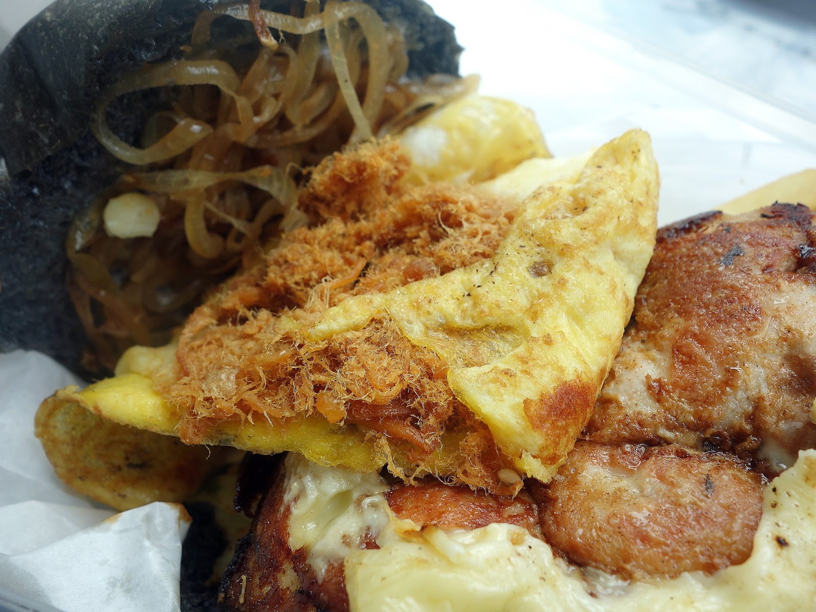 Flossy Chick (RM13), featuring grilled chicken breast & omelet filled ...