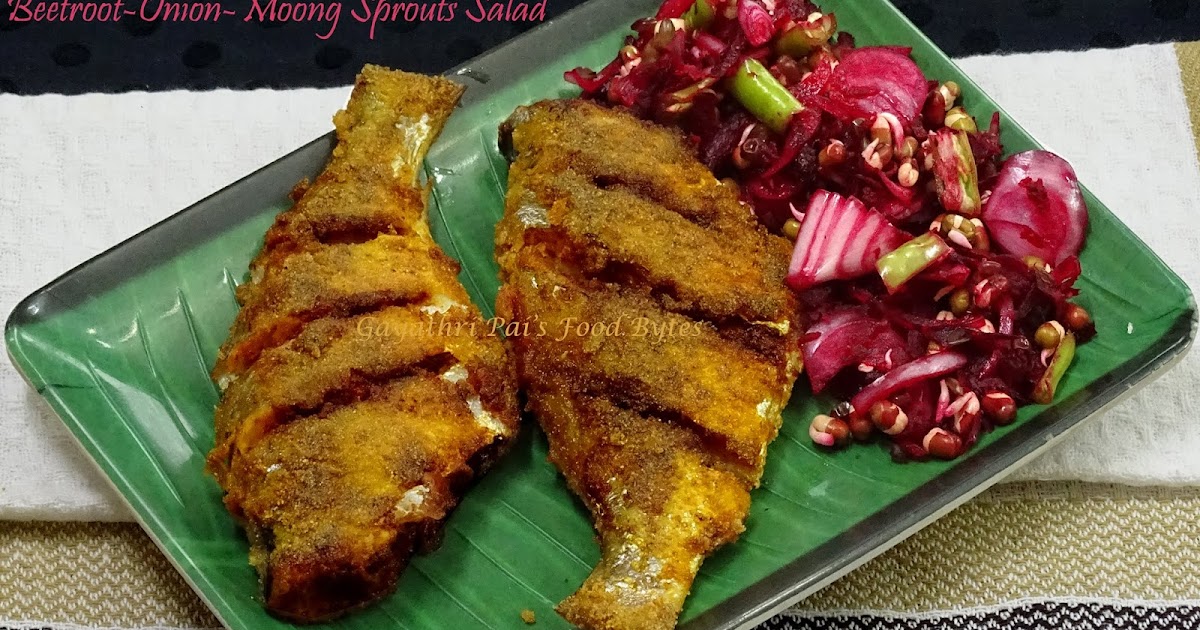 Gayathri Pai's Food Bytes: Soundale Fish Fry (Butter fish Tava Fried).