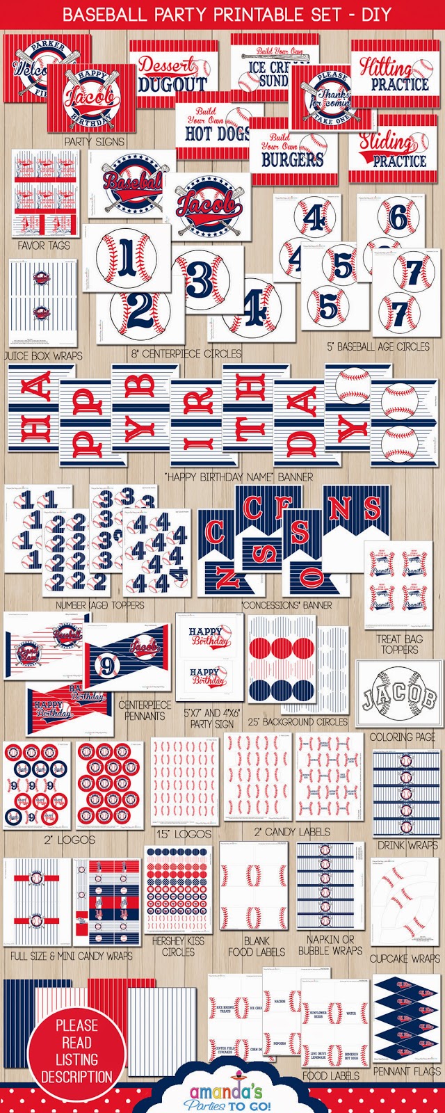 Amanda's Parties To Go: Baseball Party - New to the Shop