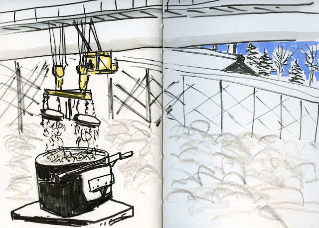 Urban Sketchers Seattle: Nucor Steel Plant