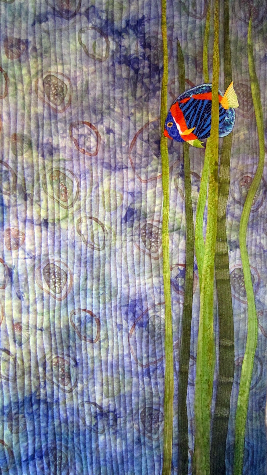 Barbara Strobel Lardon Art quilts: UNDER THE SEA