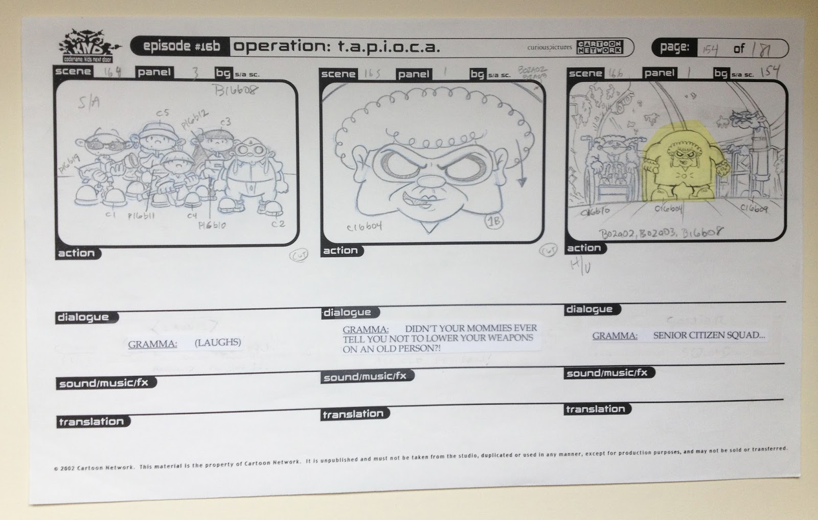 warburtonlabs: KND STORYBOARD PAGES (season two part 1)