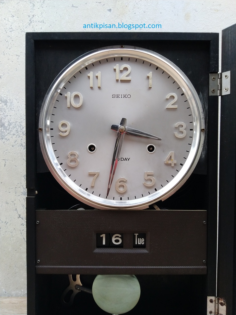 Antikpisan: Jam Dinding Vintage Seiko 30 Day Made In Japan