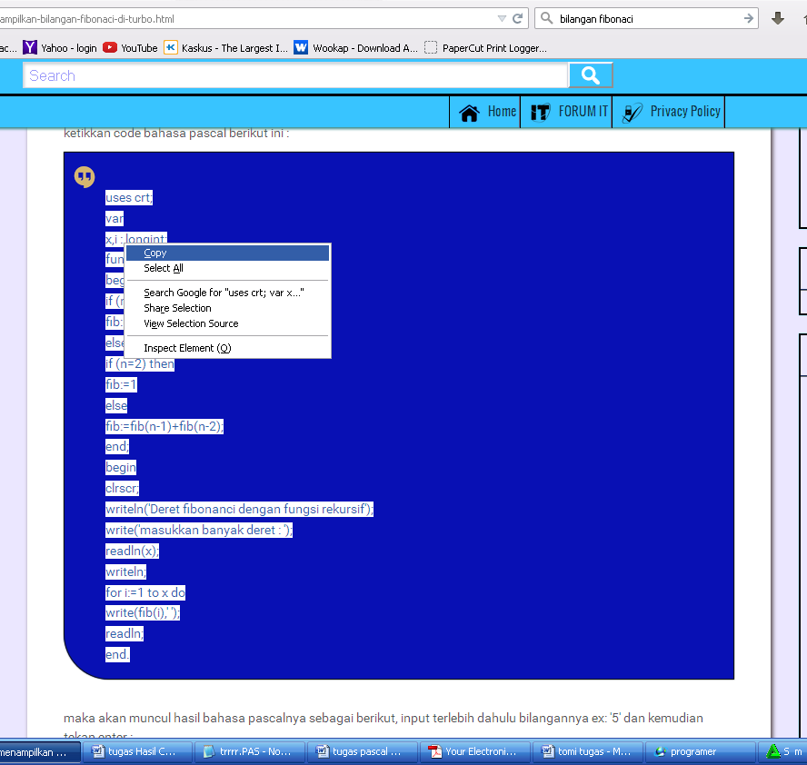 Cara Praktis Copy Paste Coding Pascal Ke Dalam Turbo Pascal Coding Jenius Tempat Belajar 6590