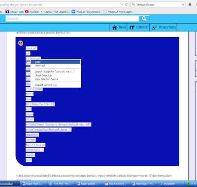 Cara praktis Copy paste Coding pascal ke dalam Turbo pascal - CODING ...