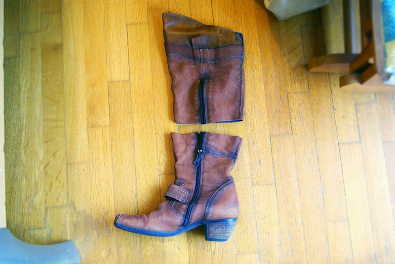 Wardrobe Recycle: Boots to booties!