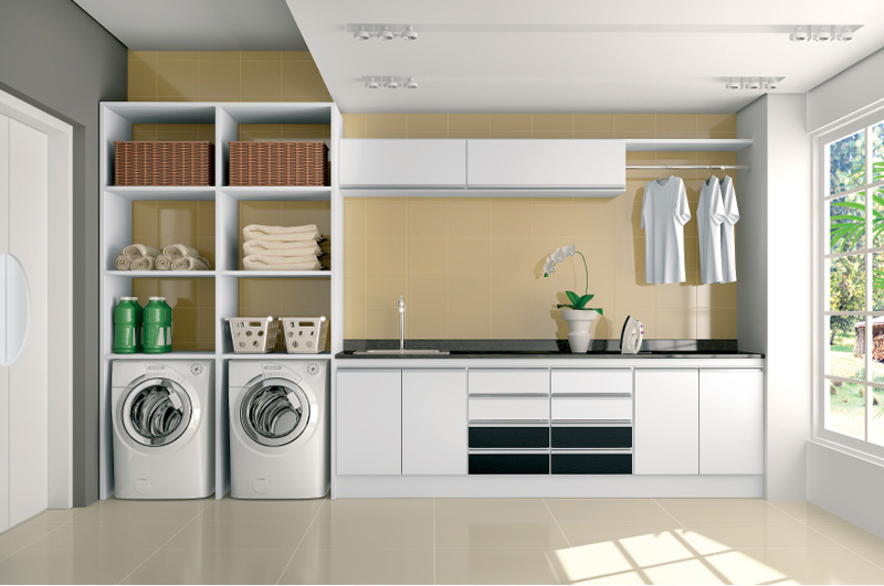 Construindo Minha Casa Clean: Lavanderias Lindas! Modernas, Decoradas ...
