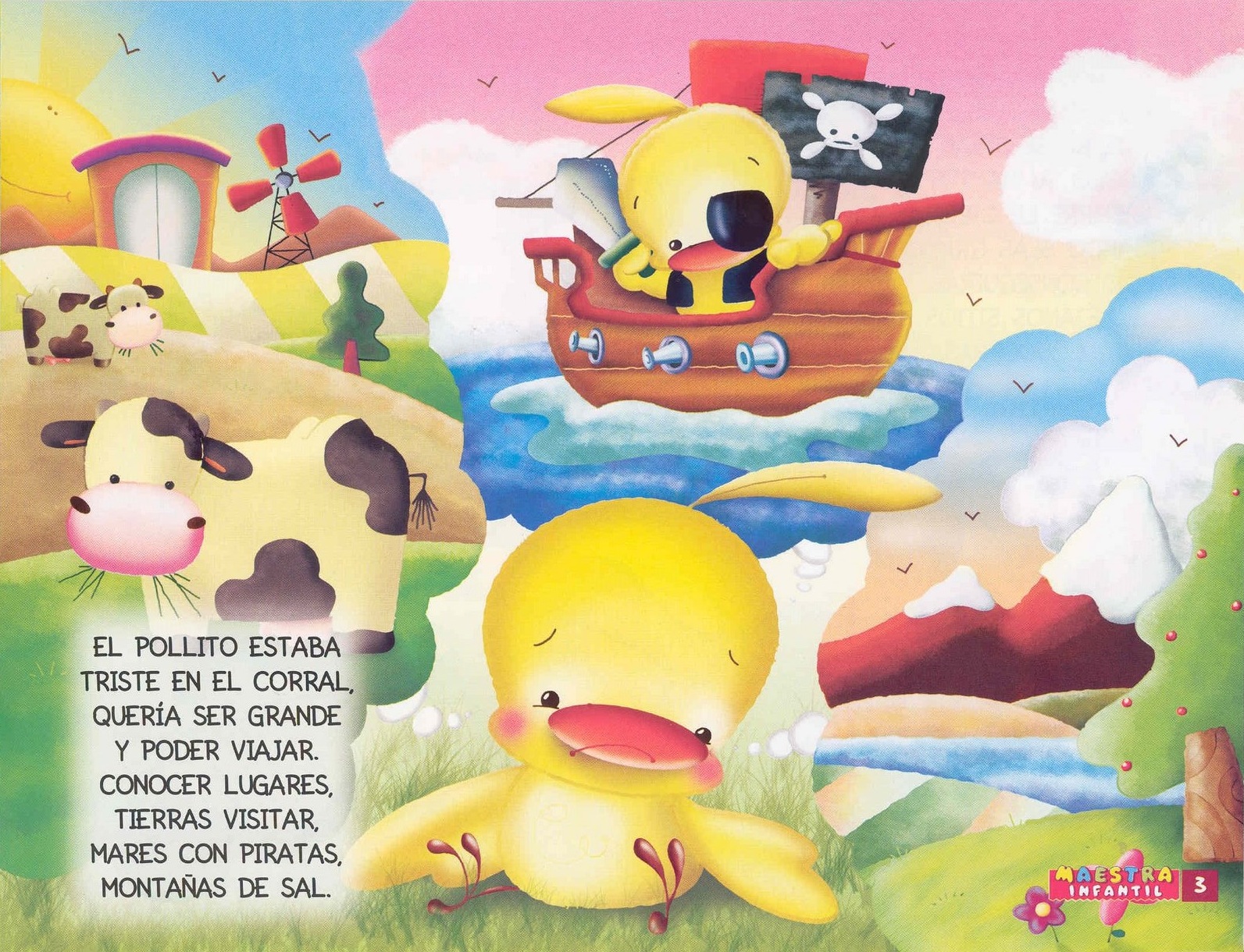 En un rincón de mi aula de Infantil: Cuento: Un pollito amarillito