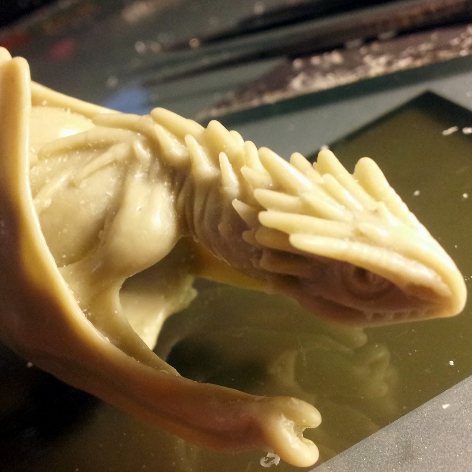 Kilroy's Attic: Horned Dragon Ring: Sketch to Sculpt