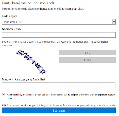 Cara Daftar/Membuat Akun Microsoft Terbaru
