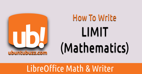 LibreOffice Math: Writing Various Limit Formulas