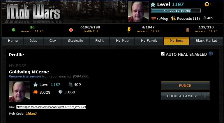 Mafia Wars Game on Facebook