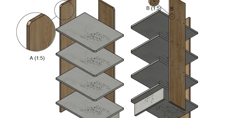 Drawing Corner Stand Bookshelf - IPHONEWALLPAPER.ME