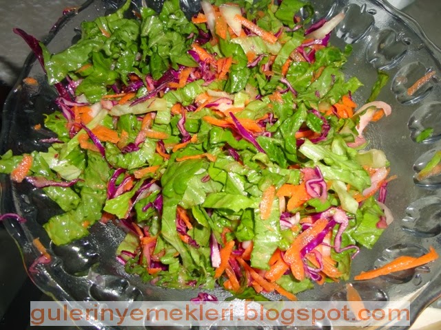 GÜLERİN YEMEKLERİ: kış salatası, mevsim salatası, yeşil salata, turşu