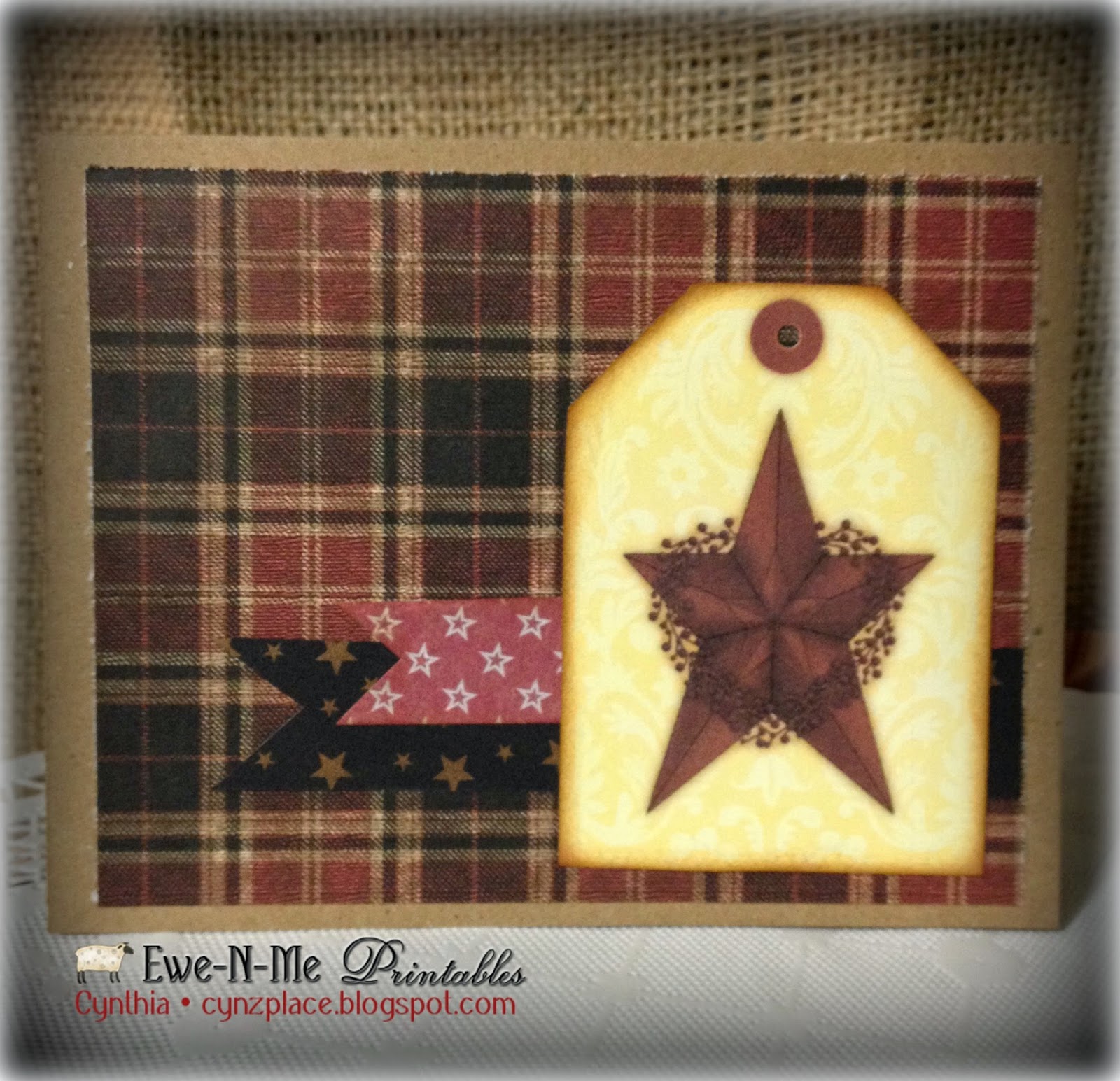 Ewe-N-Me Printables: Primitive Cards