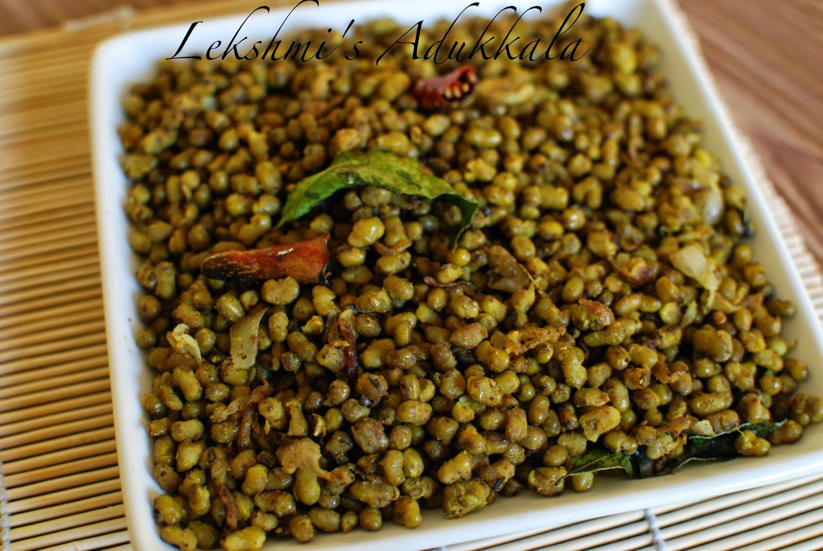 Lekshmi's Adukkala: Cherupayar Mezhukkupuratti / Moong Daal Stir Fry ...