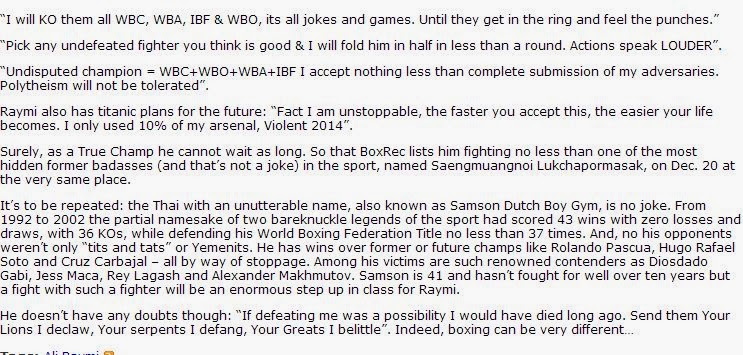 PUNCHING - BALL: Ali Raymi eyes duch boy gym after setting record