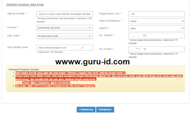 Cara Unggah Swafoto dan Isi Biodata di sscn.bkn.go.id - Biologizone