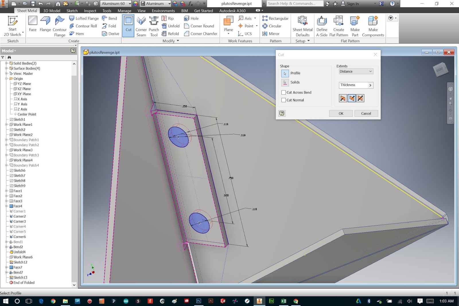 Bryan Cera: Autodesk Inventor: Sheet Metal Tabs and Fasteners