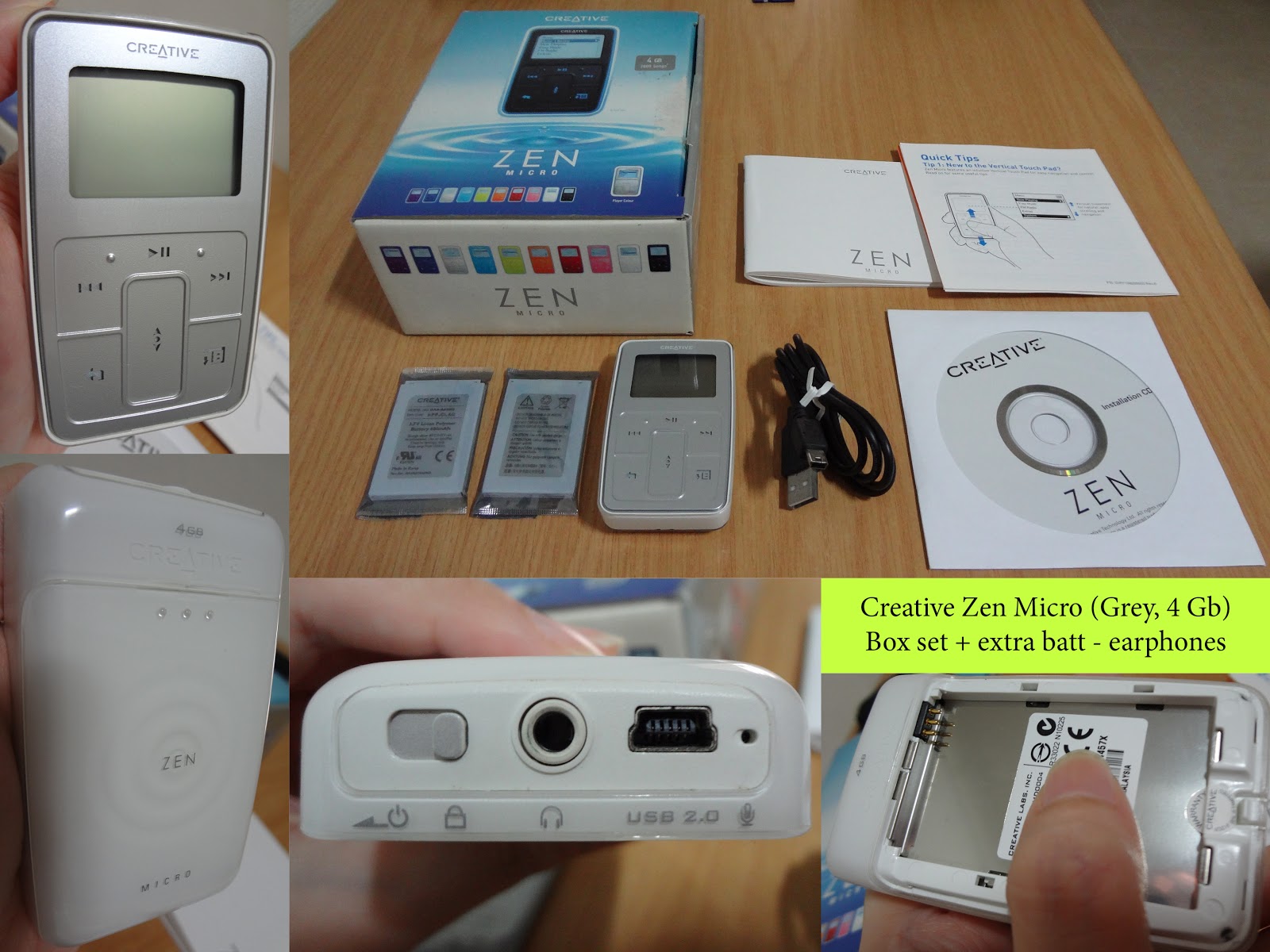 Dance of the Flying Dustbunny: WTS: Silver Creative ZEN Micro 4Gb