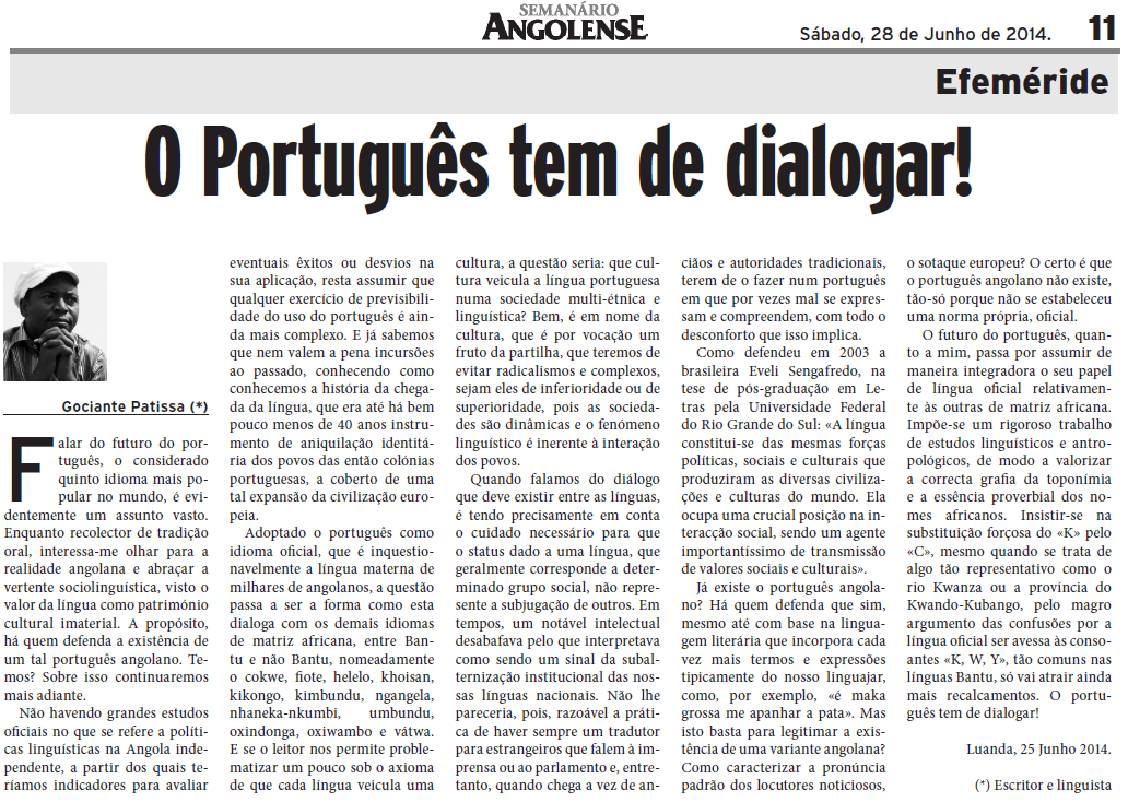 junho 2014 ~ Ombembwa Angola (Umbundu)