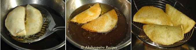 Vidyas Veg Recipes: Maharashtrian karanji recipe - Karjikayi recipe