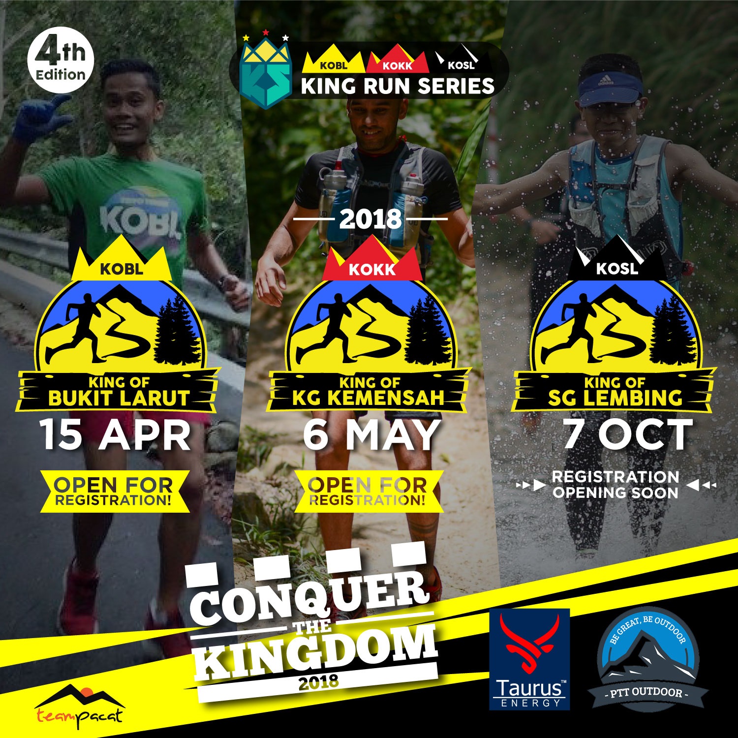 Team Pacat: King Run Series 2018 is now open for registration
